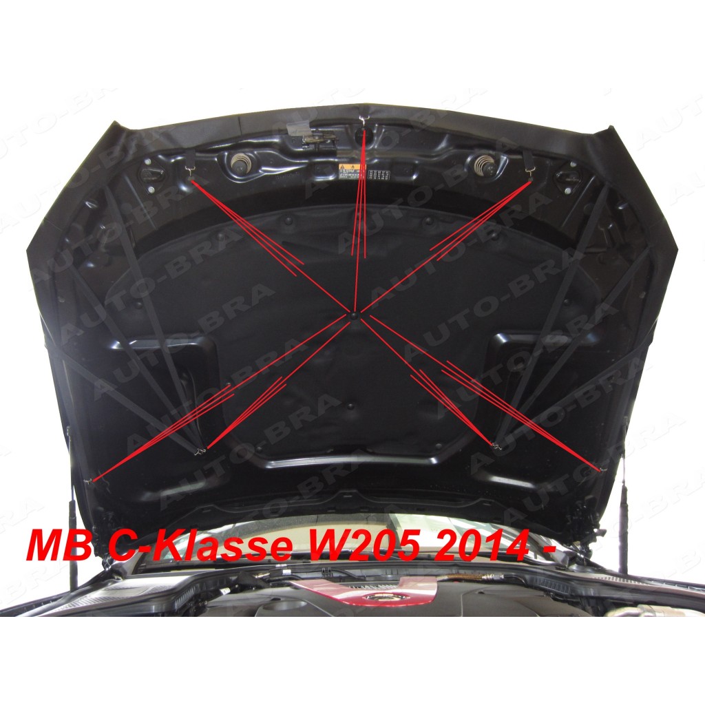 capot de voiture garde soutien-gorge de pierre Mercedes W205 auto-bra